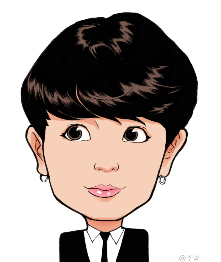 방탄소년단 정국 캐리커쳐 네이버 블로그